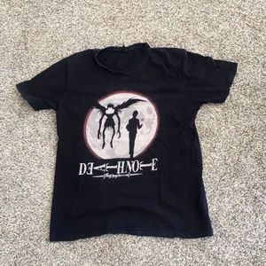 Shirts | Anime Death Note Tshirt Black Tshirt Bnha Mha Light Yagami ...